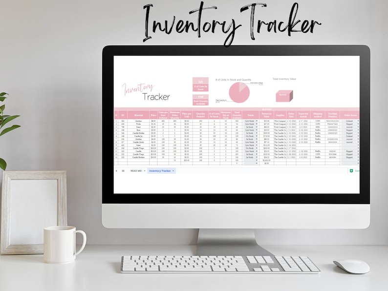Inventory Tracker Excel Spreadsheet Inventory Management - Etsy