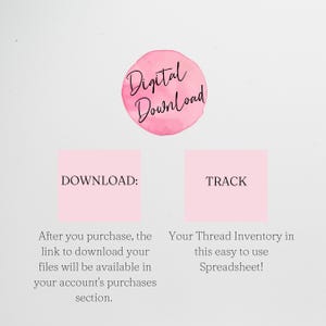 Thread Inventory Tracker Spreadsheet Template, Cross Stitch Thread ...