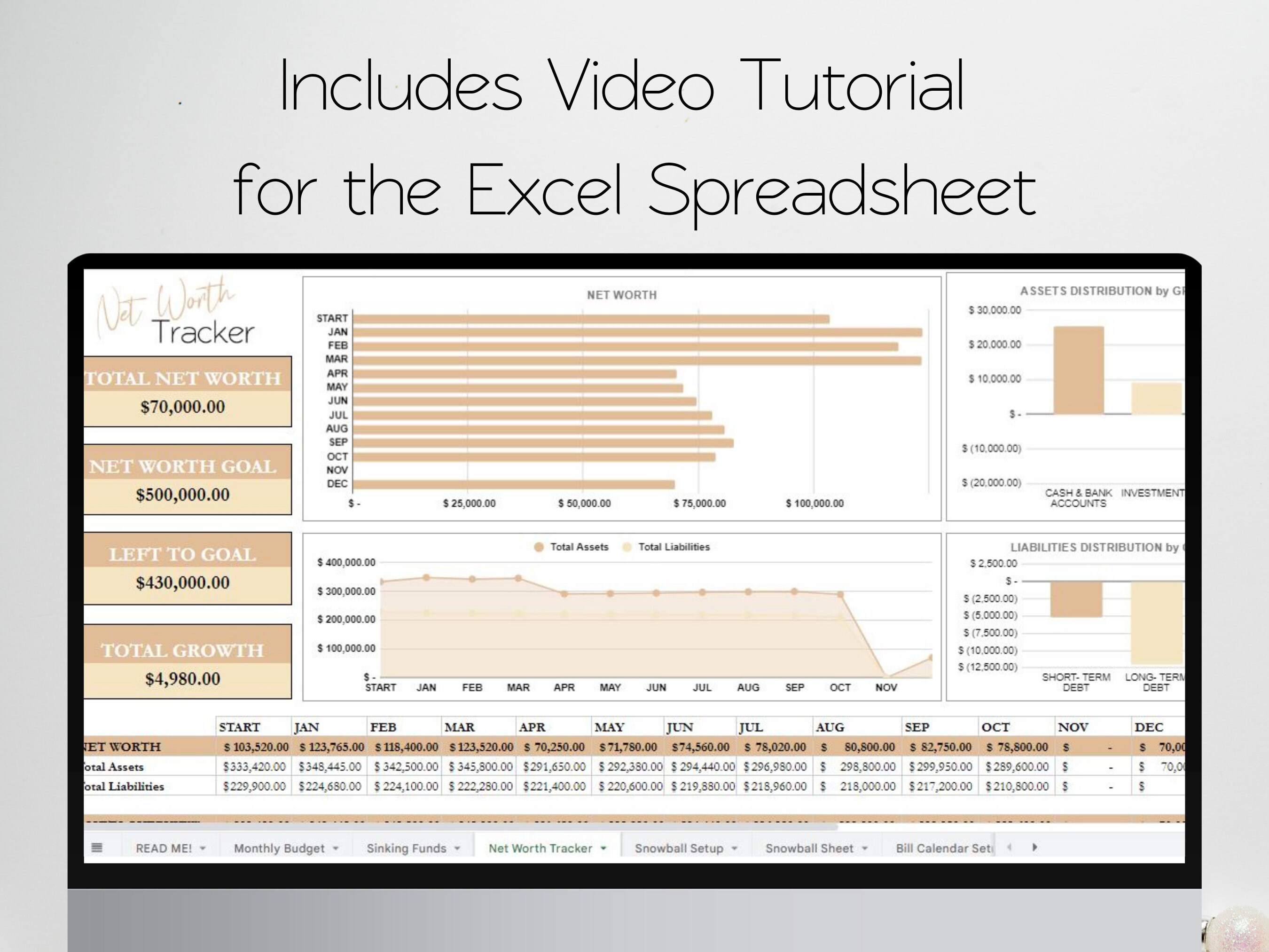 Ultimate Budget Spreadsheet, Financial Planner Digital, Finance Planner ...