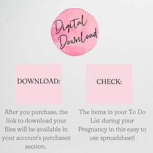 Pregnancy Checklist by Trimester Google Sheets, Pregnancy Planner ...