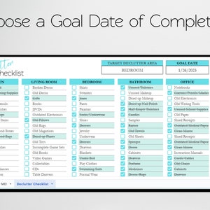 Decluttering Checklist, Decluttering List, Decluttering Guide ...