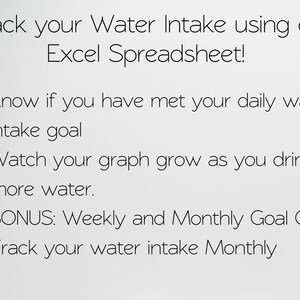 Water Tracker Template Excel Spreadsheet, Water Tracking Google Sheets ...