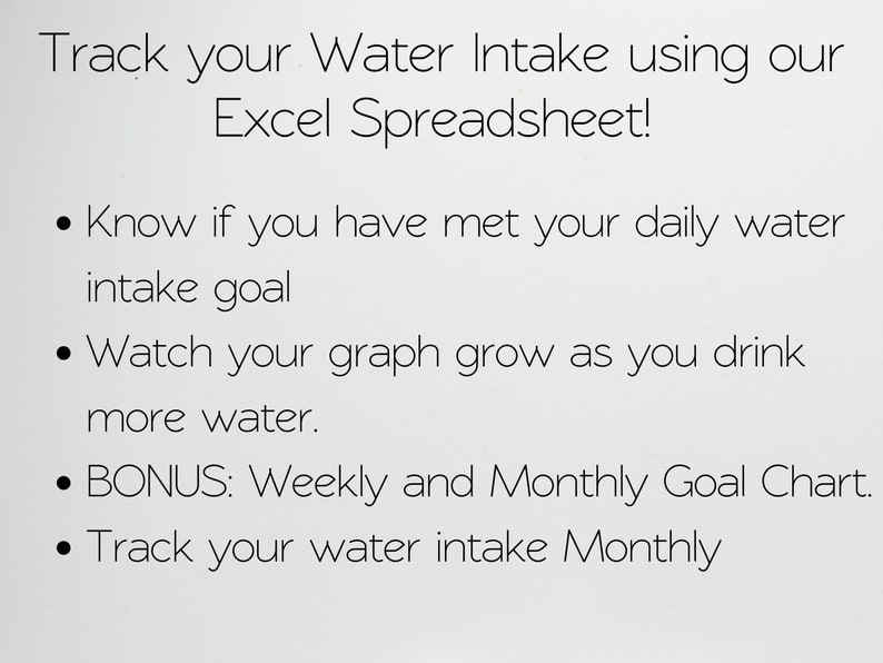 Water Tracker Template Excel Spreadsheet, Water Tracking Google Sheets ...