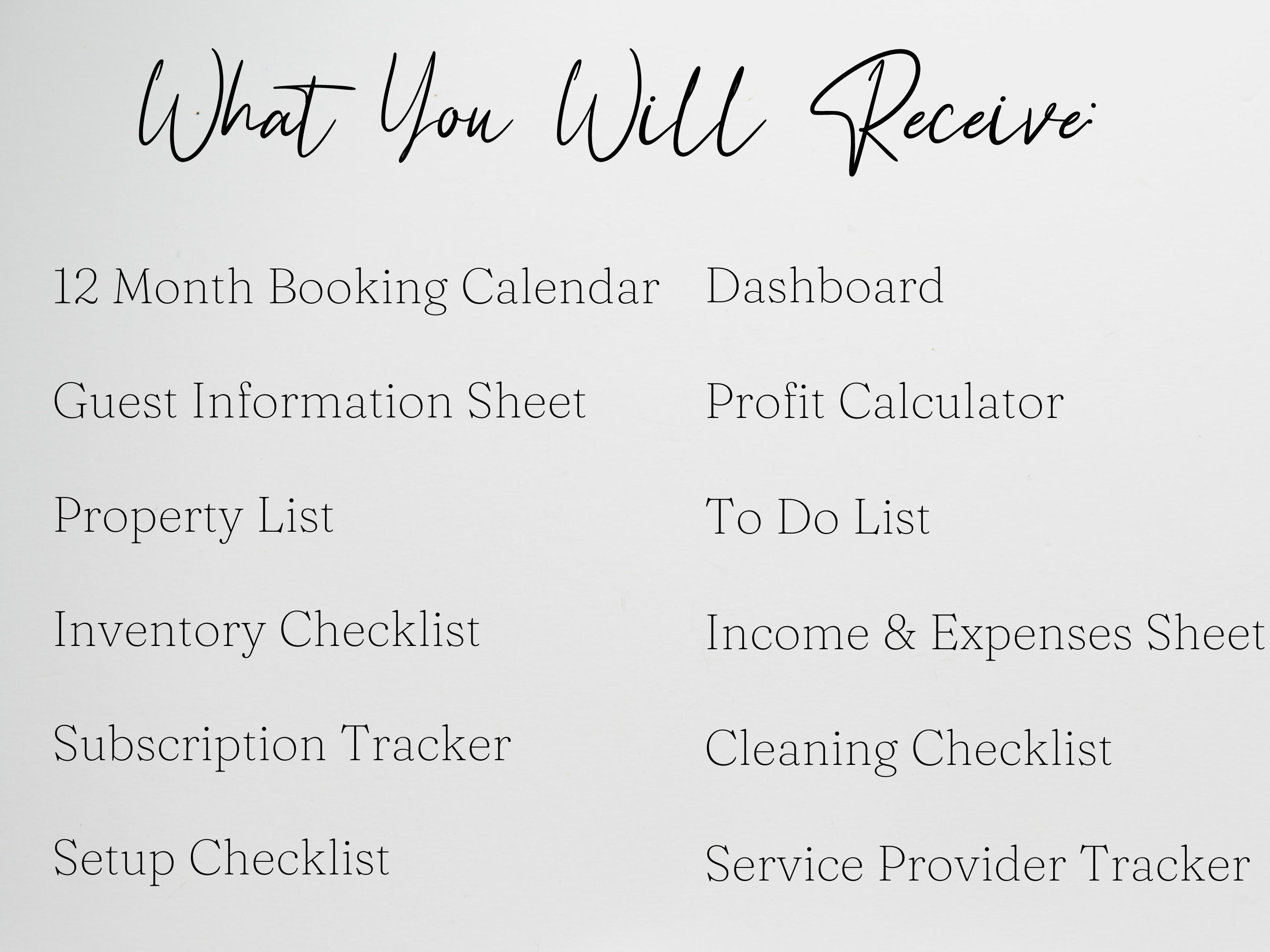 Vacation Rental Host Bundle, Short Term Rental Property Template ...