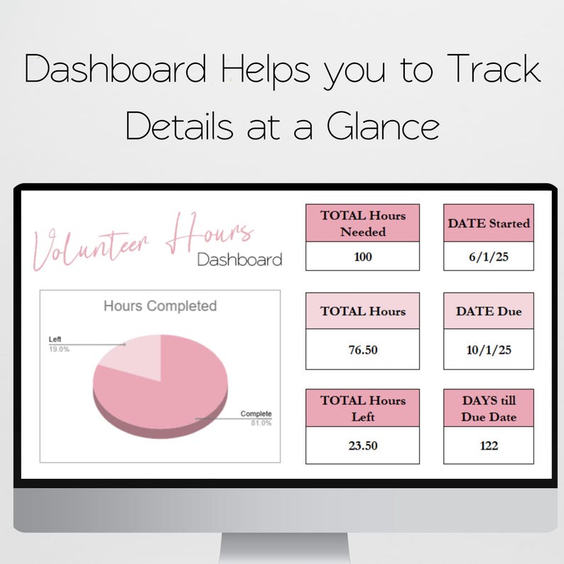 Volunteer Hours Log Sheet, Community Service Tracker Template Google ...