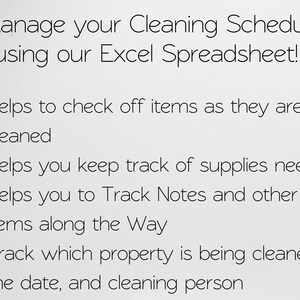 Cleaning List for Short Term Rental Property, Vacation Rental Cleaning ...