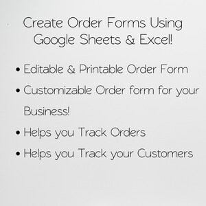 Order Form Template Google Sheets, Order Forms, Order Template, Order ...
