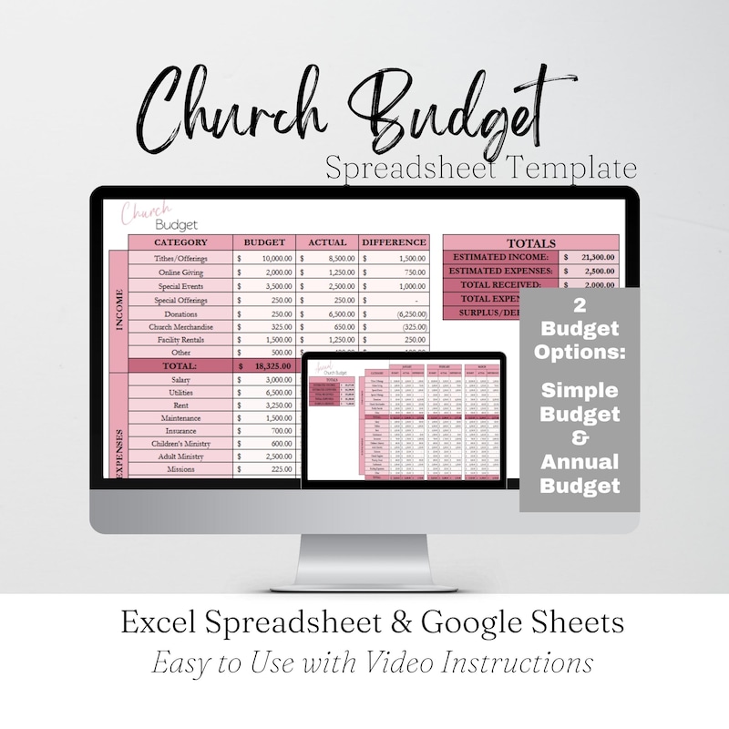 Church Budget Printable - Etsy