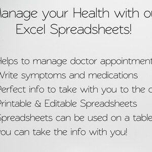 Health Tracker Template Excel Spreadsheet, Health Planner Google Sheets ...