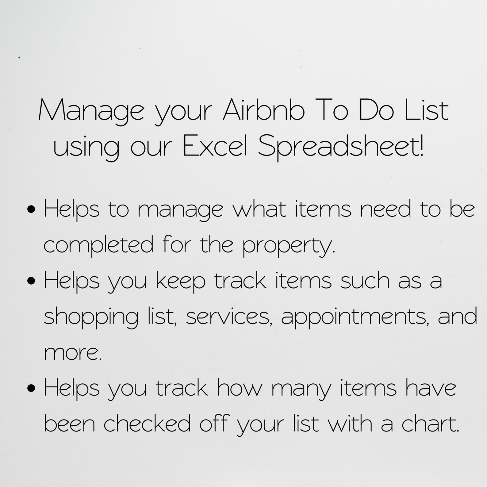 Short Term Rental Small Business to Do List, Rental Task Tracker ...