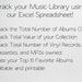 Music Collection Tracker Excel Spreadsheet, Music Tracker Google Sheets ...