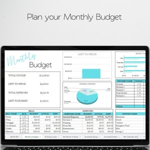 Ultimate Budget Bundle Spreadsheet, Financial Planner Spreadsheet ...