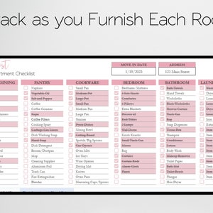 First Apartment Checklist Template Excel Spreadsheet, Our First ...
