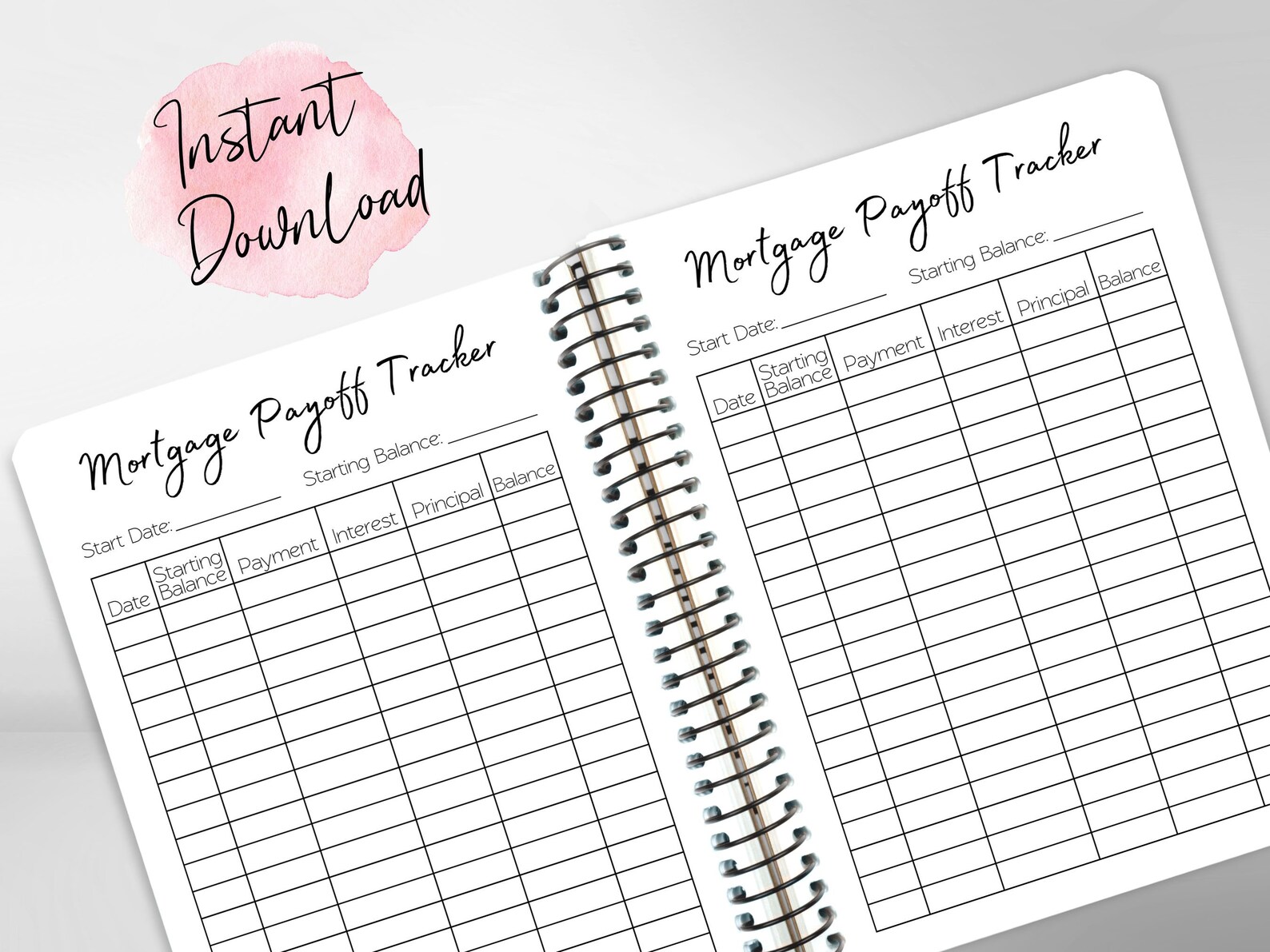 Mortgage Payoff Tracker Printable, Mortgage Payoff Charge, Mortgage Pay ...