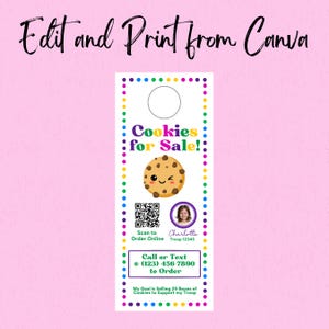Cookie Template Bundle, Cookie Booth Poster, Girl Troop Thank You ...
