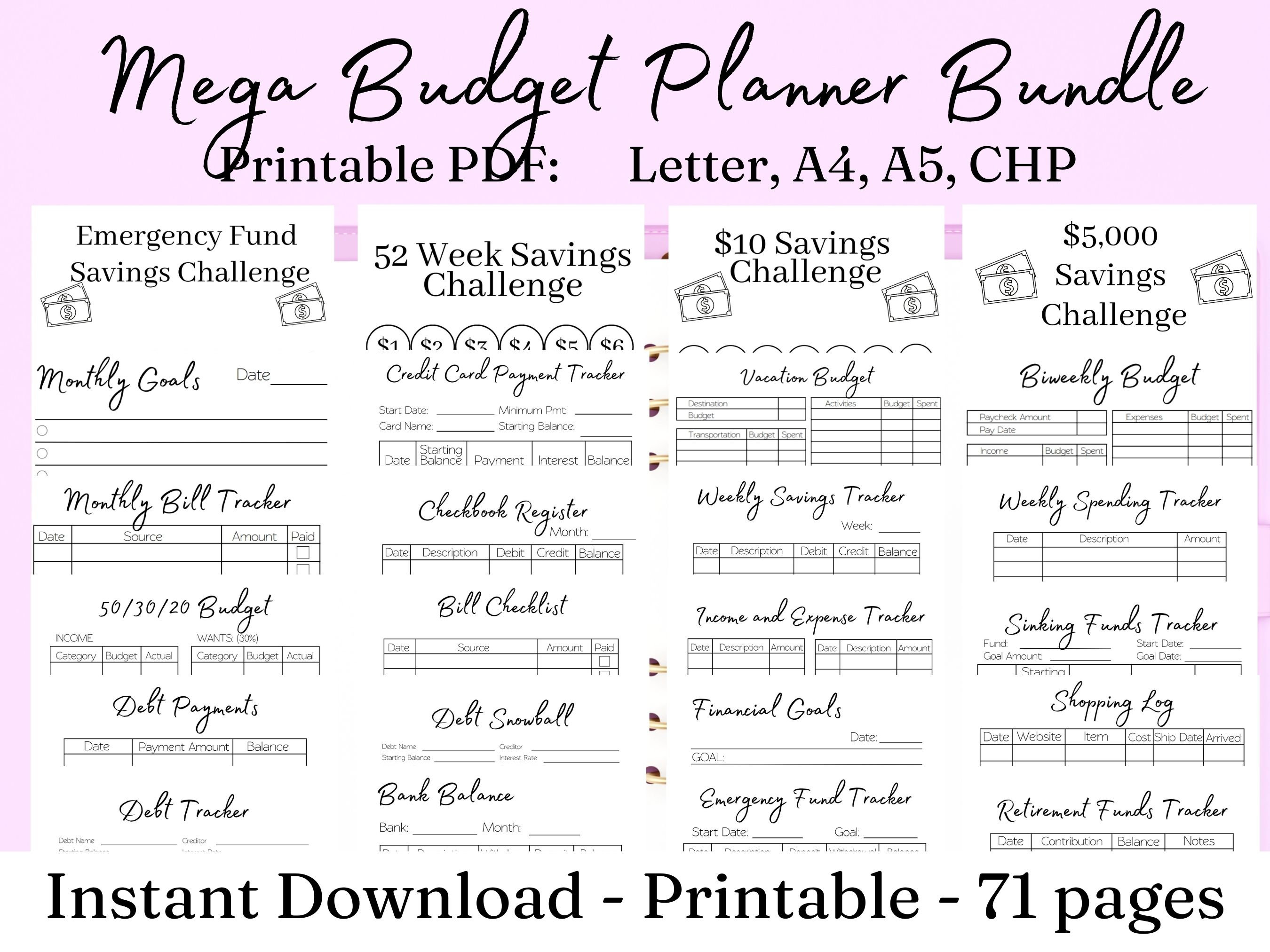 Ultimate Budget Planner Bundle, Finance Planner Bundle, Budget Planner ...