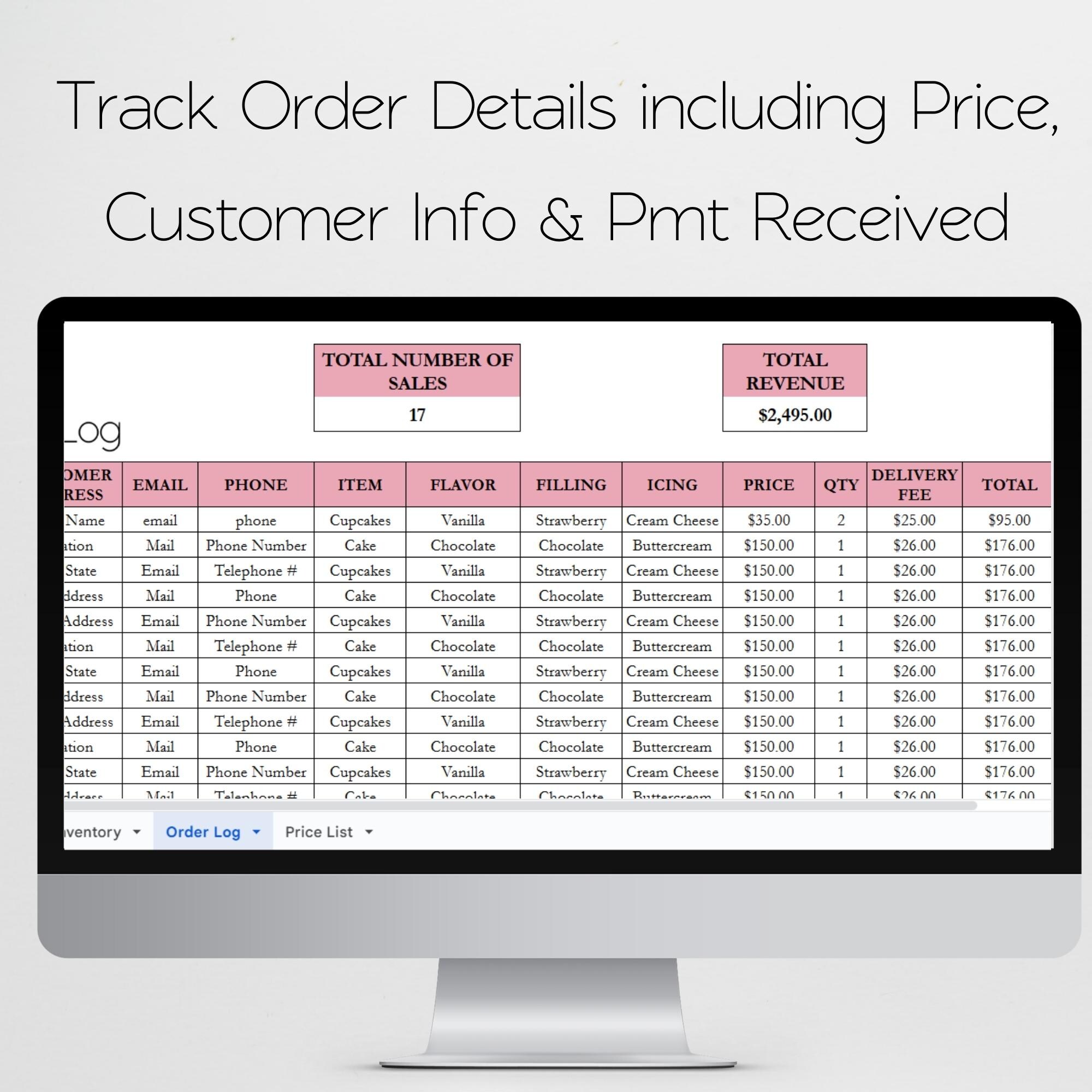 Bakery Inventory Tracker Business Template, Bakery Inventory Tracker ...