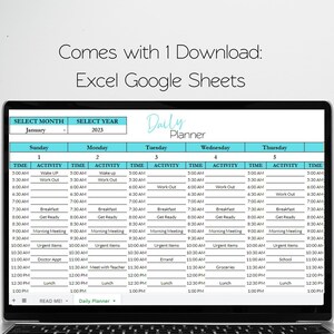 Life Planner Digital Template Google Sheets, ADHD Digital Planner, Life ...