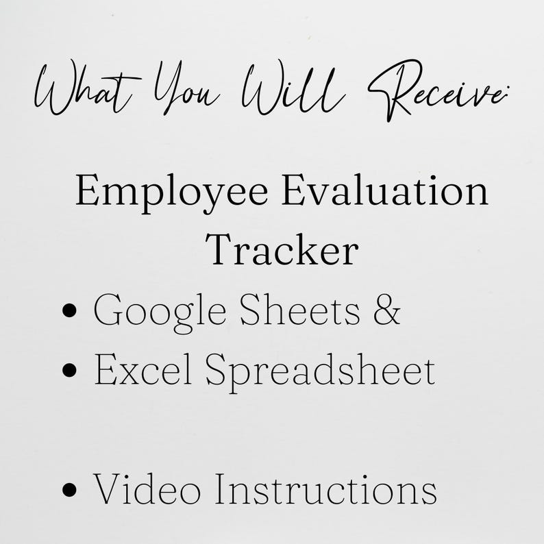 Employee Evaluation, Performance Tracker Template, Employee Review ...