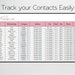 Emergency Contact List Template Excel Spreadsheet Emergency - Etsy