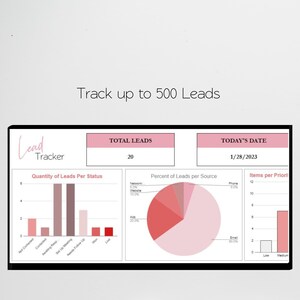 Lead Tracking Spreadsheet, Lead Tracker Google Sheet, Lead Tracker ...