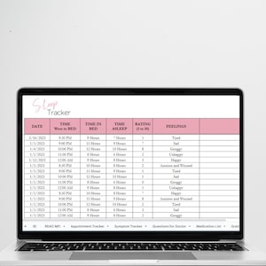 Mental Health Tracker Template Excel Spreadsheet, Daily Self Care ...