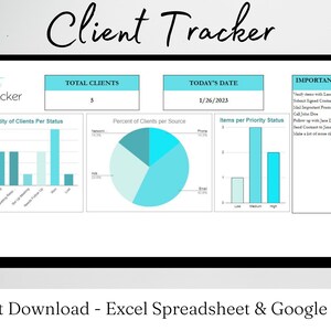 Client Management Planner Customer List Client List Tracker - Etsy