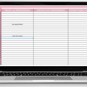Wedding Planner Spreadsheet Excel Google Sheets, Ultimate Wedding ...
