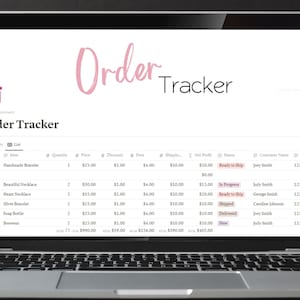 Order Tracker Notion Template Order Tracker Notion Templates, Small ...