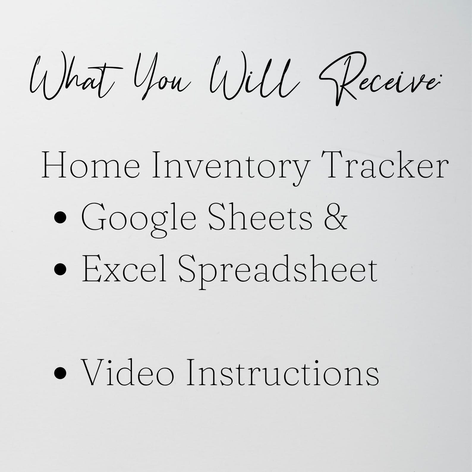 Home Inventory Checklist, Home Inventory Template, Home Inventory ...
