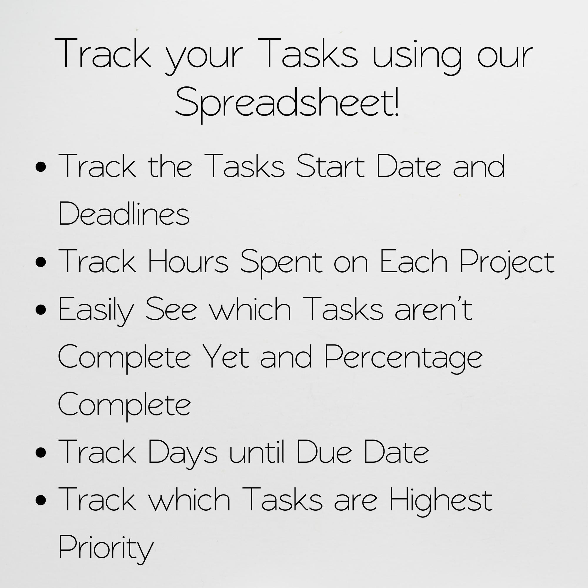 Task Tracker, Employee Task List, Time Management, Task Planner Google ...