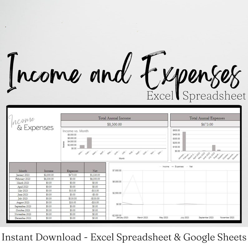 Profit and Loss Template, Profit and Loss Excel, Profit and Loss ...