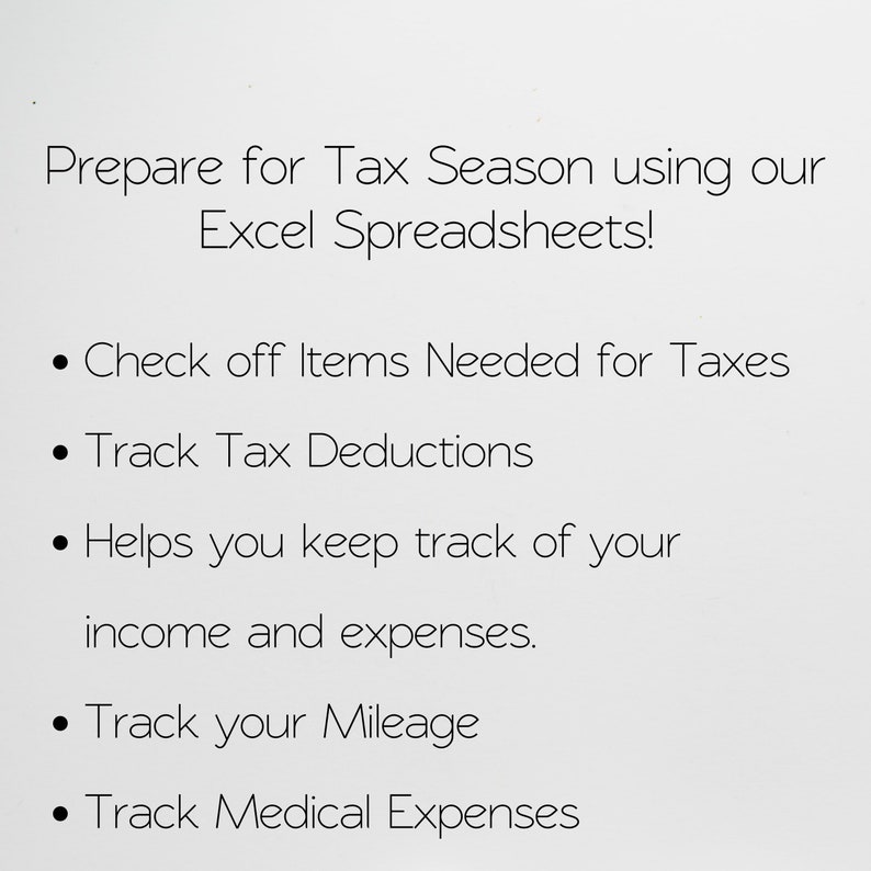 Tax Planner Template Bundle Google Sheets, Tax Planning Spreadsheet Tax ...