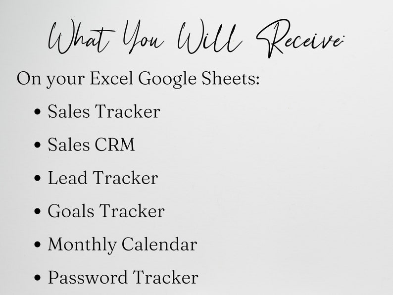 Sales Planner Template Excel Spreadsheet Sales Management - Etsy