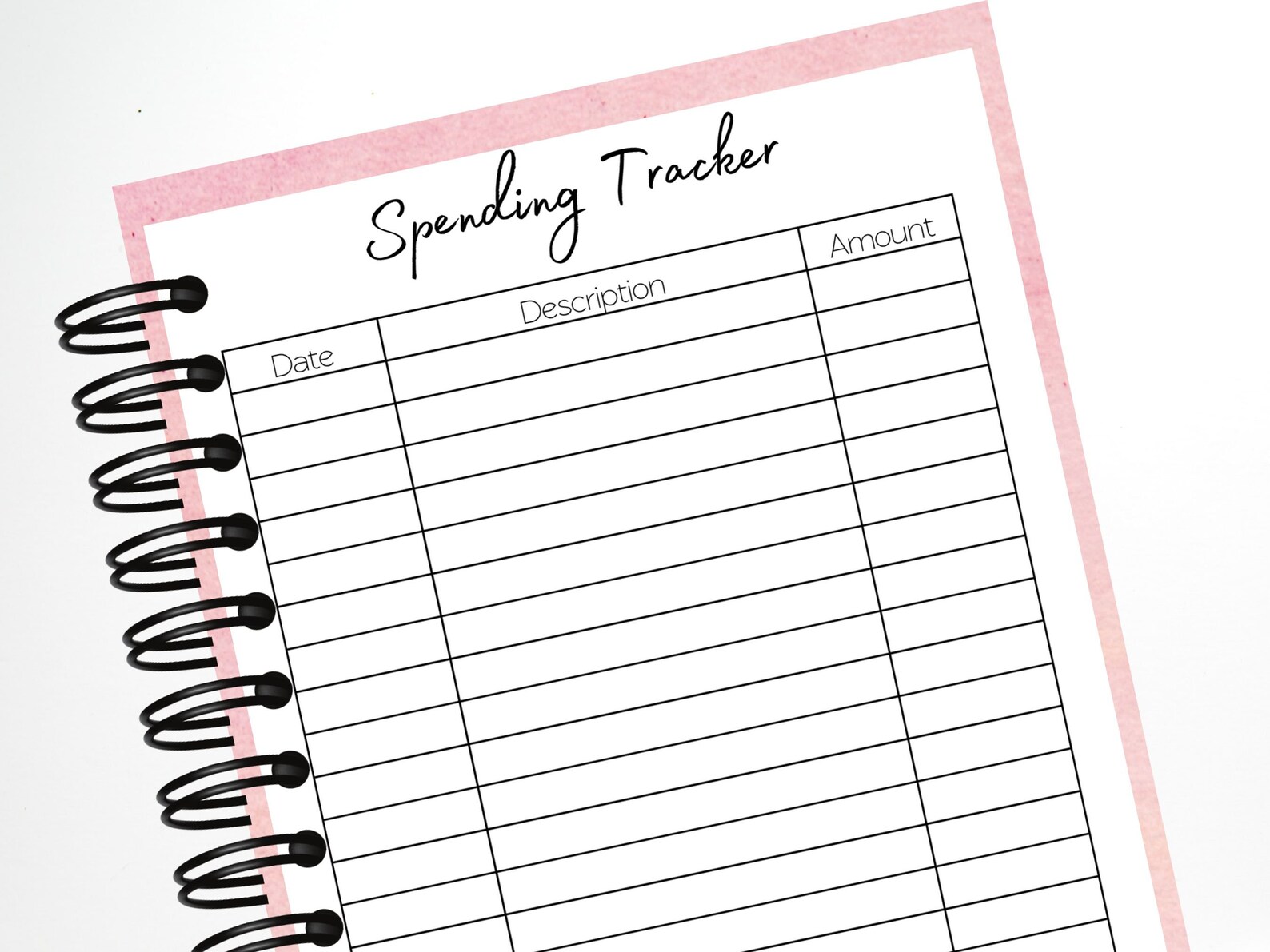 Spending Tracker Template, Spending Tracker Printable, Spending Tracker ...
