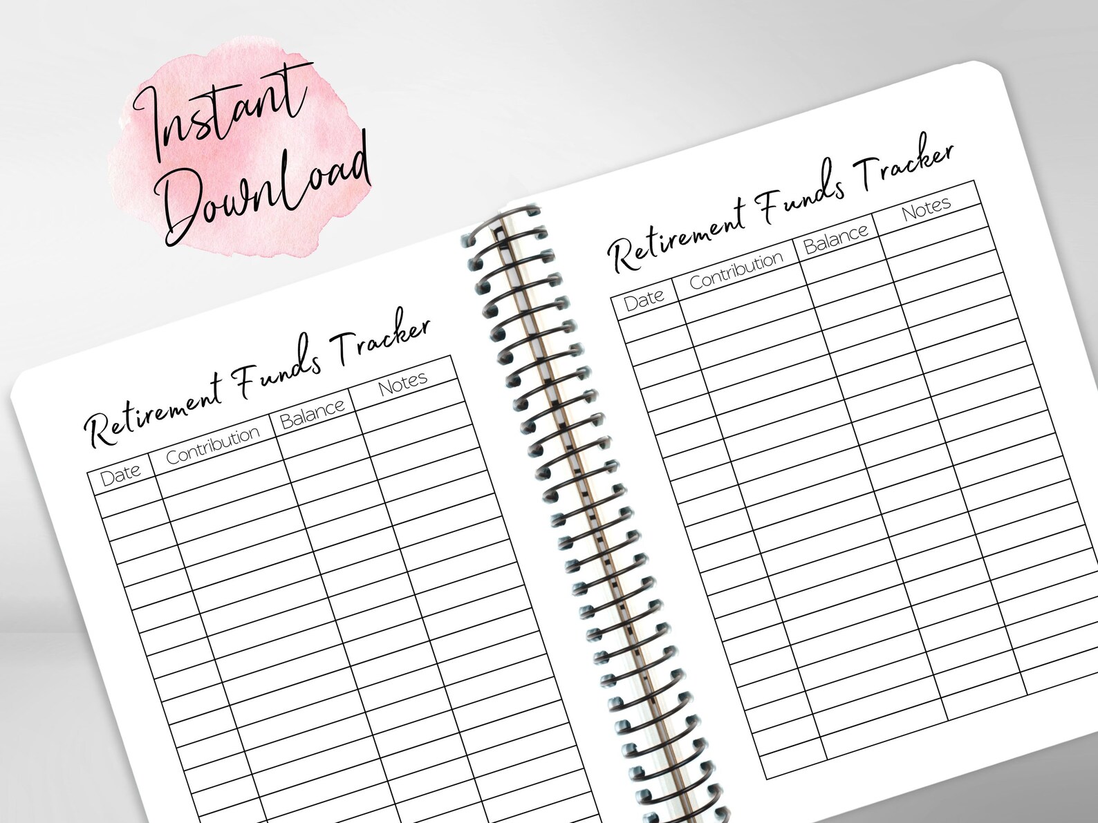 Retirement Tracker, Retirement Template, Retirement Printable ...