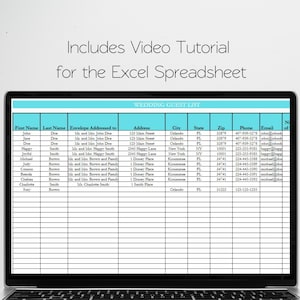 Digital Wedding Planner Excel, Wedding Timeline Template, Wedding ...