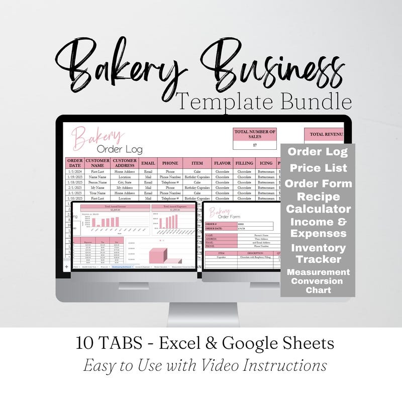 Bake Invoice - Etsy UK