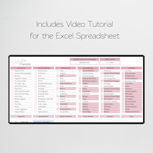Declutter Checklist Template, Declutter Challenge, Declutter Planner ...