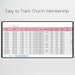 Church Membership Directory Template Excel Spreadsheet, Church ...