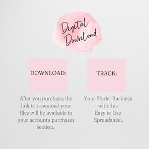 Flower Shop Business Templates, Florist Business Planner, Floral ...