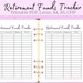 Retirement Tracker, Retirement Template, Retirement Printable ...