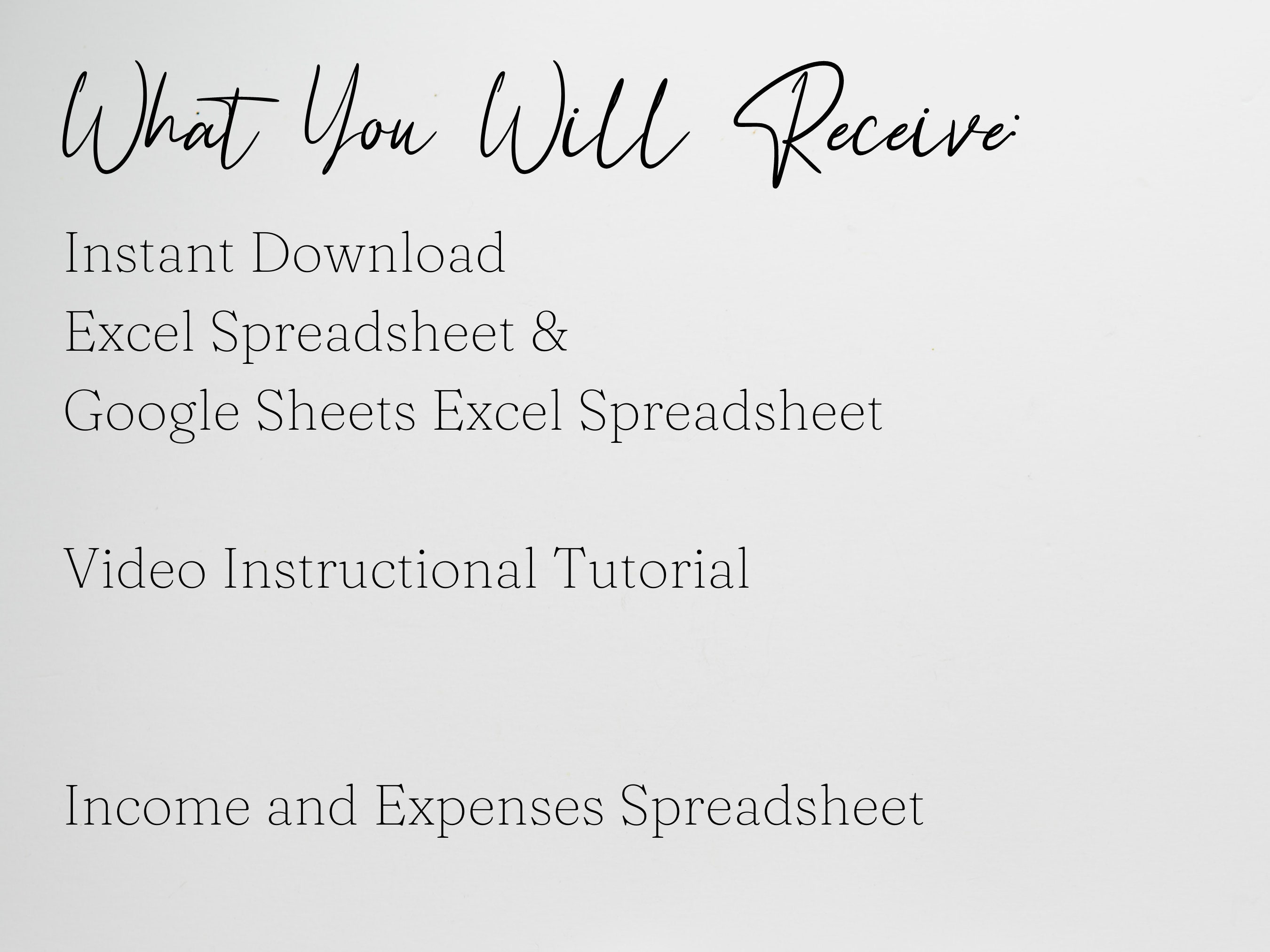 Income And Expense Spreadsheet Profit And Loss Google Sheets Etsy