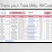 Utility Bill Tracker Excel Spreadsheet, Utilities Tracker Google Sheets ...