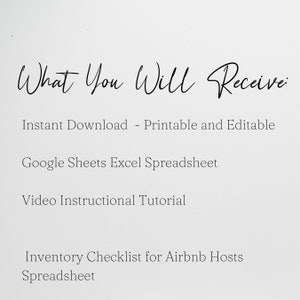 Furniture Inventory Checklist Template, Checklist Inventory Bundle ...