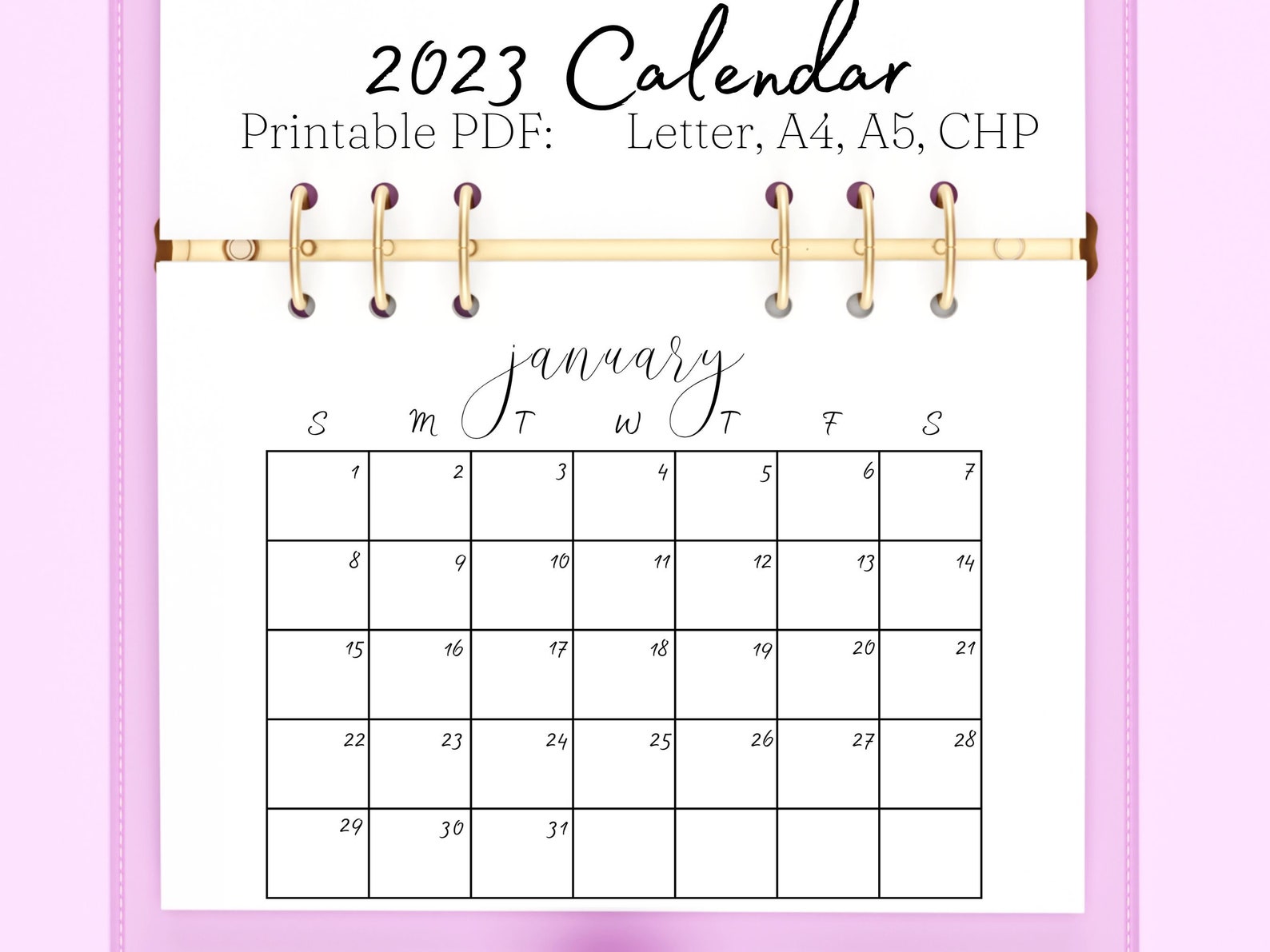 Calendar Printable 2023 Printable Calendar 2023 Calendar Download 2023 ...