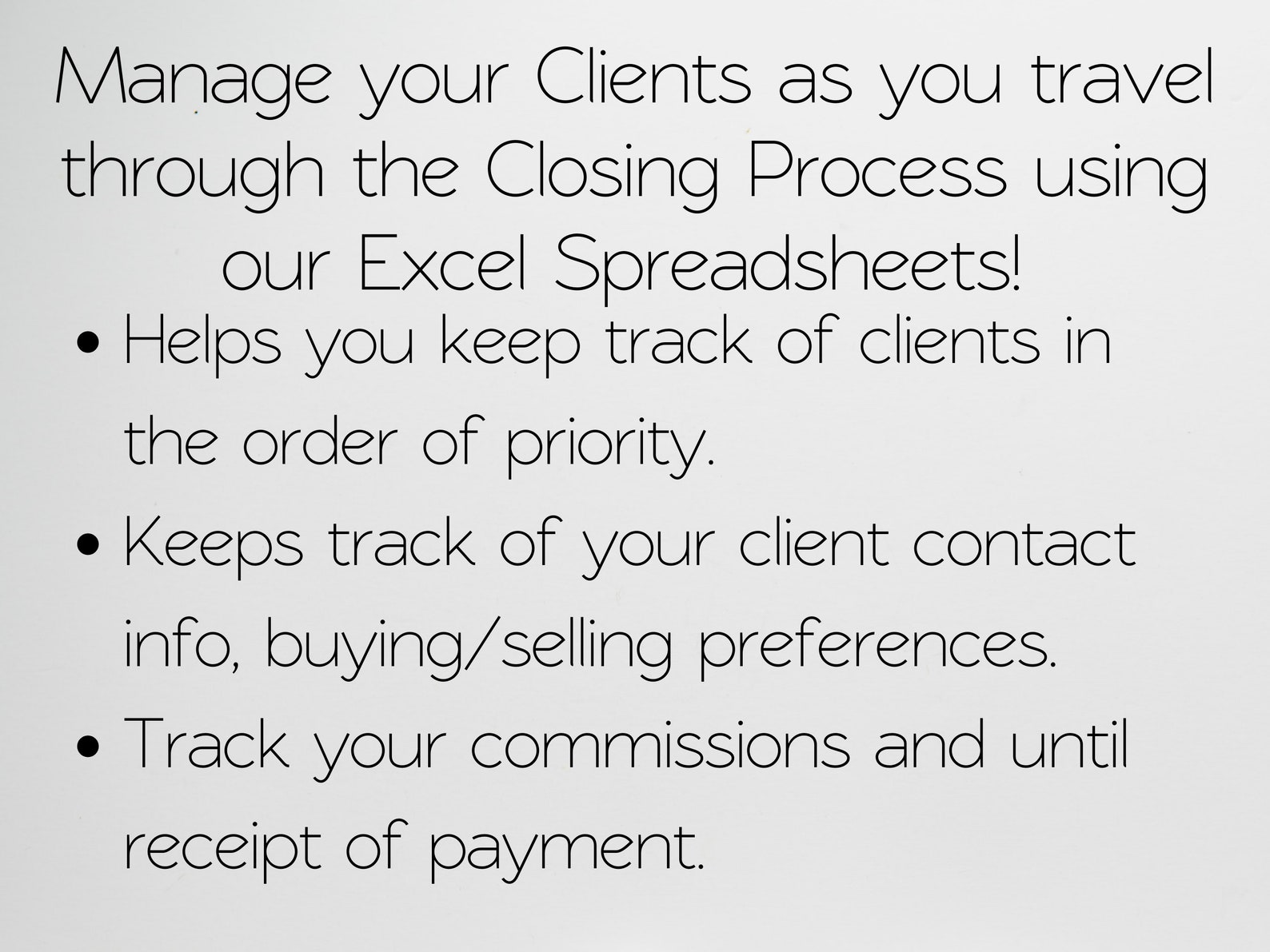 Realtor CRM, Realtor Client Tracker, Realtor Client Sheet, Realtor ...