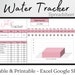 Water Tracker Template Excel Spreadsheet, Water Tracking Google Sheets ...