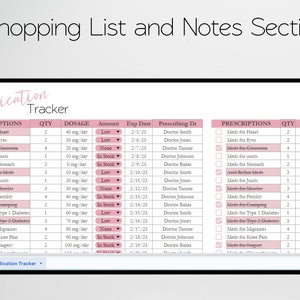 Medication Tracker, Medication Checklist, Daily Medication Log ...