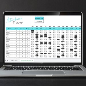 Attendance Log Attendance Tracker Excel Log School Class Template ...